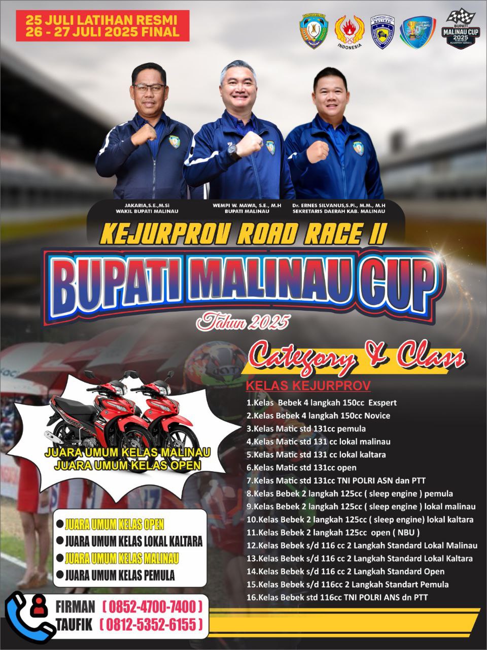 Kejuaraan Provinsi Road Race 2 Bupati Malinau Siap Digelar 26–27 Juli ...